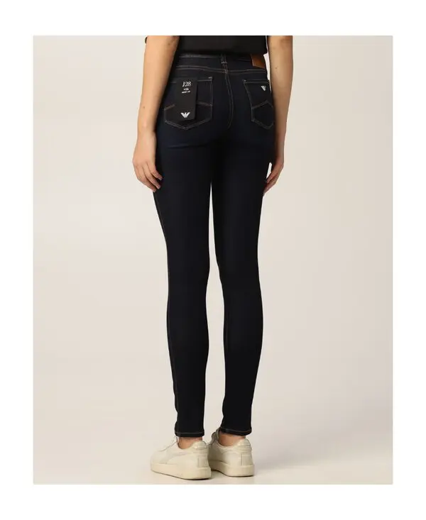 Emporio Armani Logo Plaque Skinny Jeans