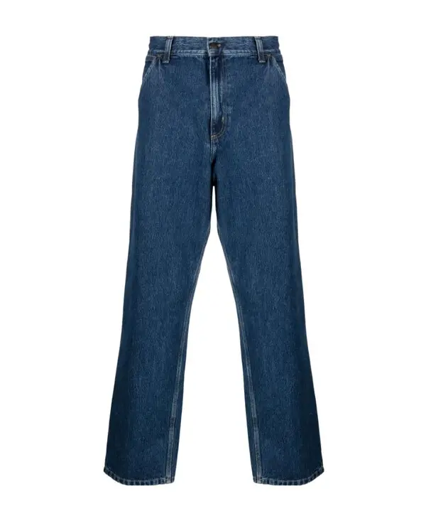 Carhartt Work In Progress Logo Jeans - Blue