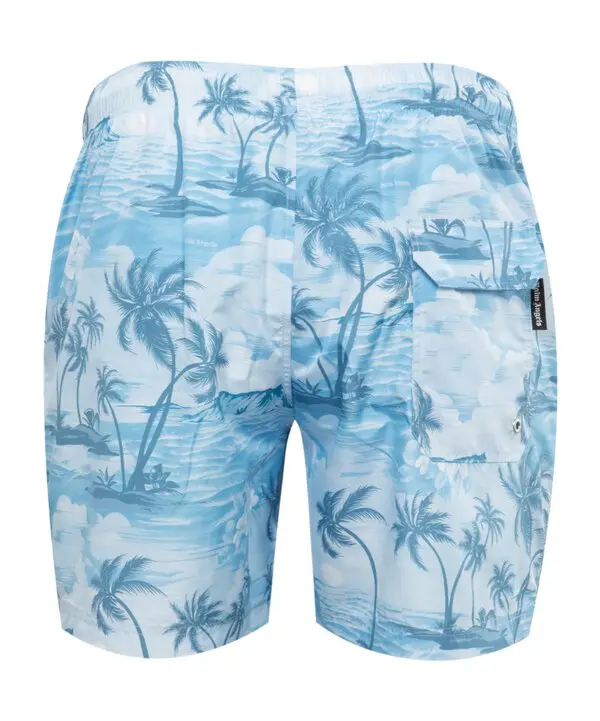 Palm Angels Sunset Printed Drawstring Swim Shorts