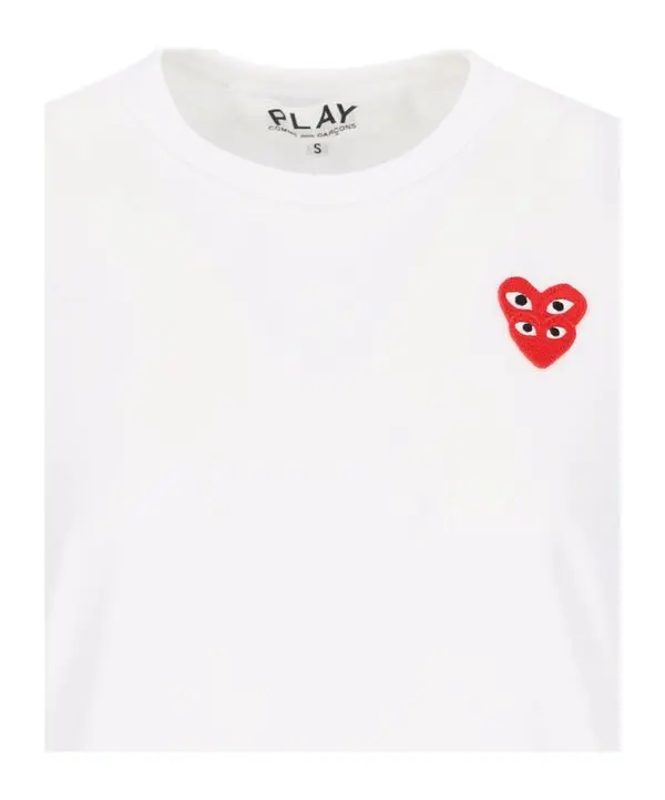 Play Comme Des Garcon Double Heart T-shirt