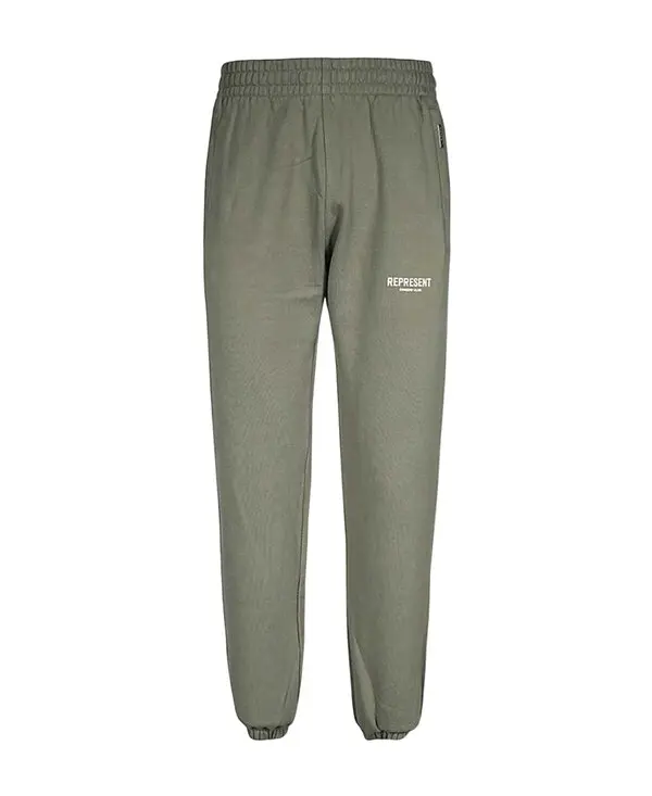 REPRESENT Logo-print Cotton Track Pants - Gray