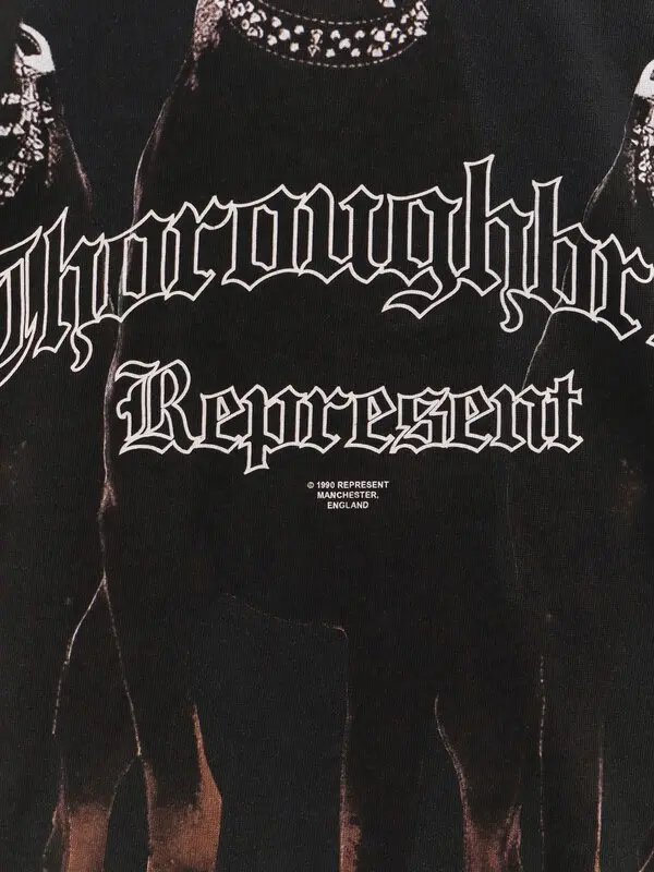 REPRESENT Thoroughbred Cotton T-shirt - Black