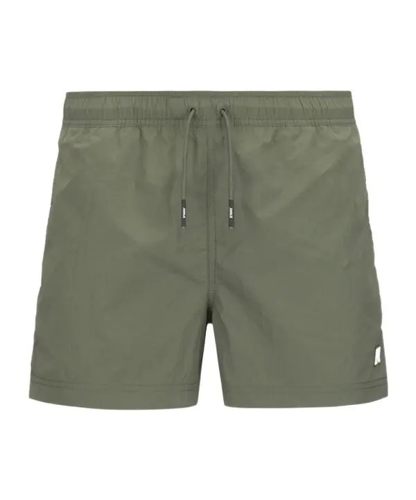 K-WAY Drawstring Waist Swim Shorts