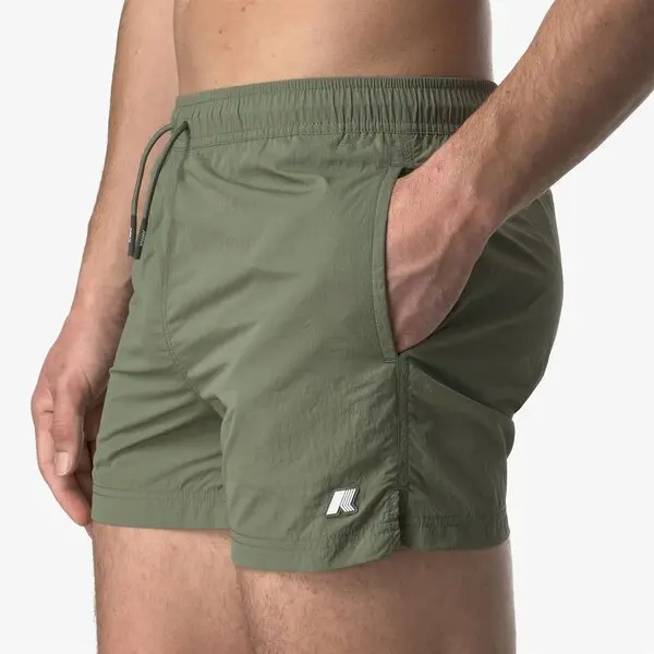 K-WAY Drawstring Waist Swim Shorts