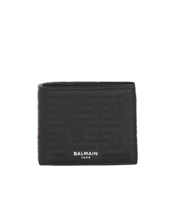 Balmain Logo Detailed Bi-fold Wallet