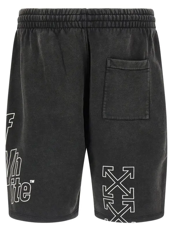 Off-White Logo Printed Drawstring Shorts