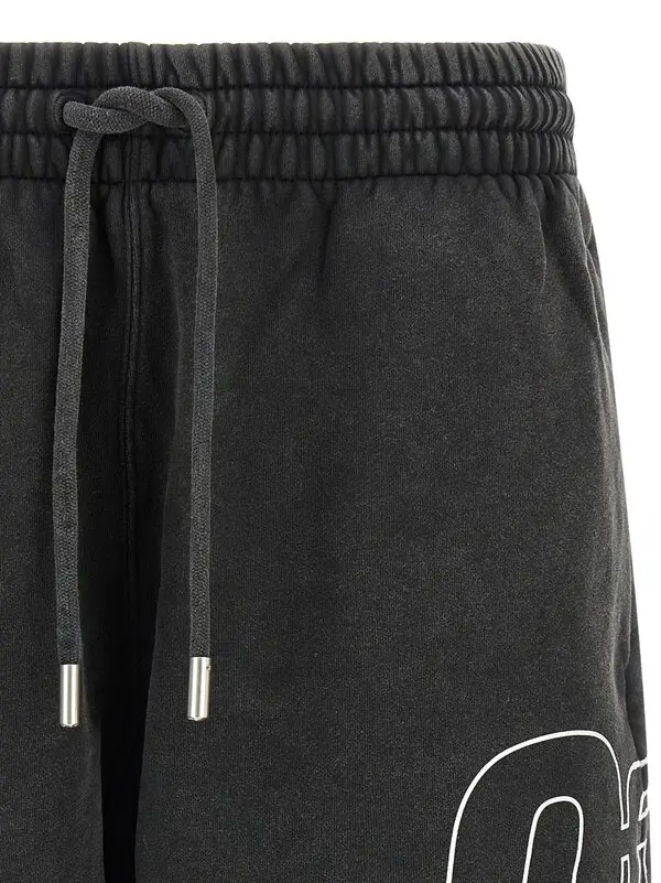 Off-White Logo Printed Drawstring Shorts