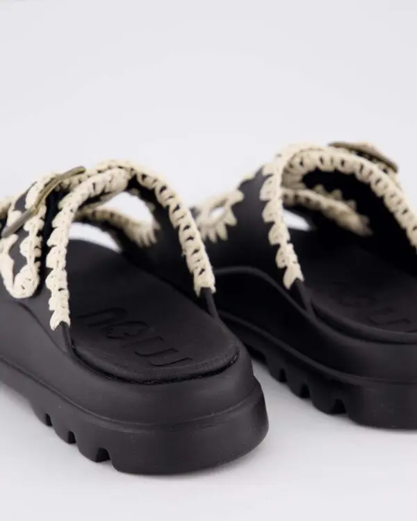 Mou Eva One-piece Buckled Slides