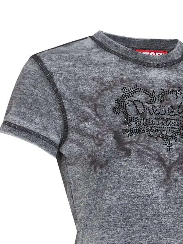 DIESEL® T-ila-aa10 Embellished T-shirt - Grey
