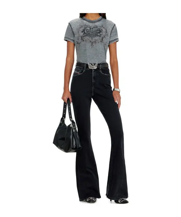 DIESEL® T-ila-aa10 Embellished T-shirt - Grey