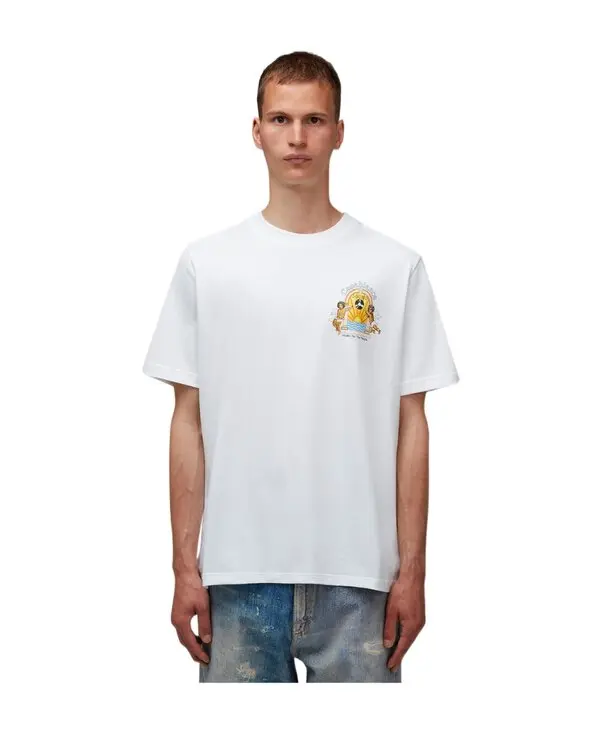 Casablanca Studio De Musique Organic-cotton T-shirt - White