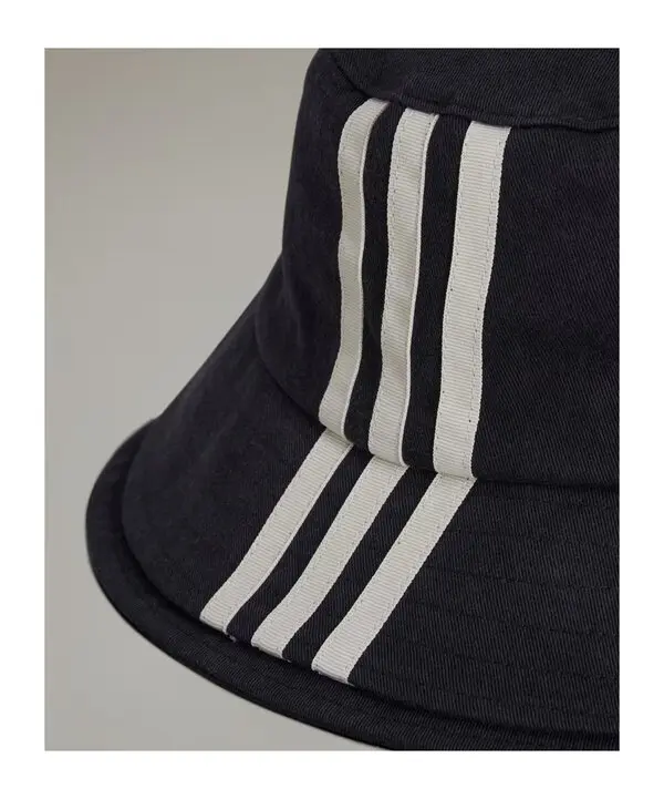 Y3 3-striped Bucket Hat