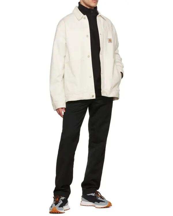 Carhartt Work In Progress Logo Embroidered Half-zip Sweatshirt