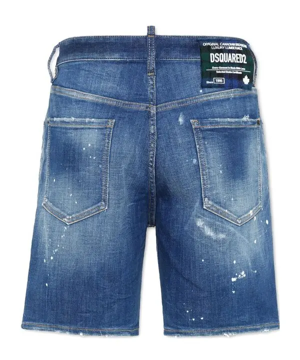 Dsquared2 Distressed Denim Shorts
