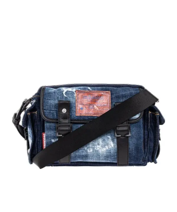 Dsquared2 Five Pocket Distressed Crossbody Bag - Black