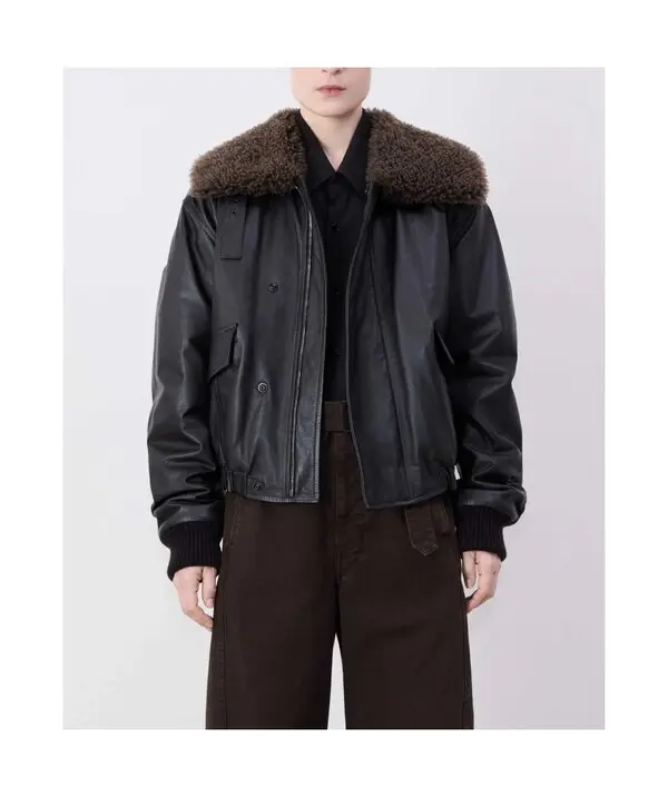 LEMAIRE Relaxed Fit Leather Blouson