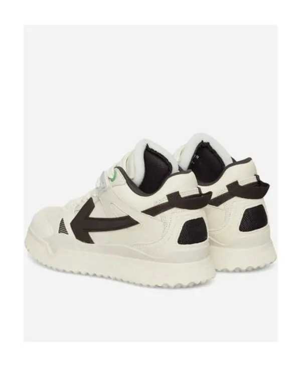 Off-White Mid Top Sponge Round Toe Sneakers