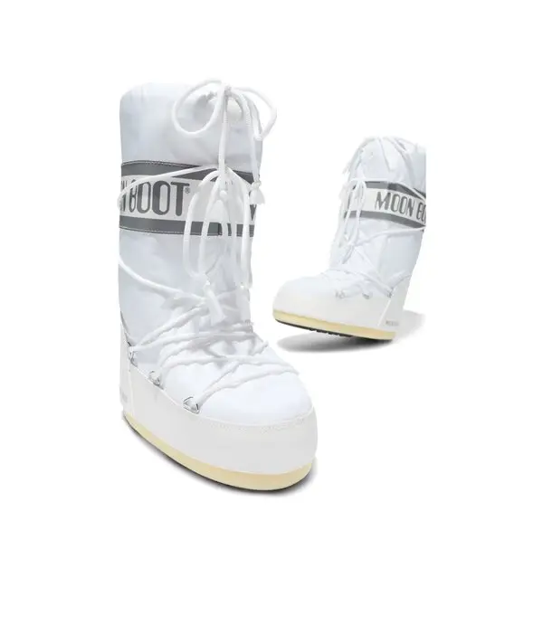 Moon Boot Icon Logo Printed Lace-up Boots