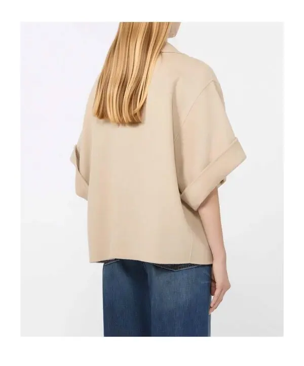 Max Mara Neo Double Breasted Coat - Sand