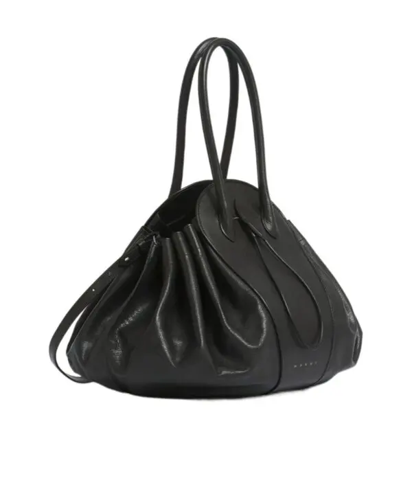 Marni Logo Stamped Tulipea Large Handbag
