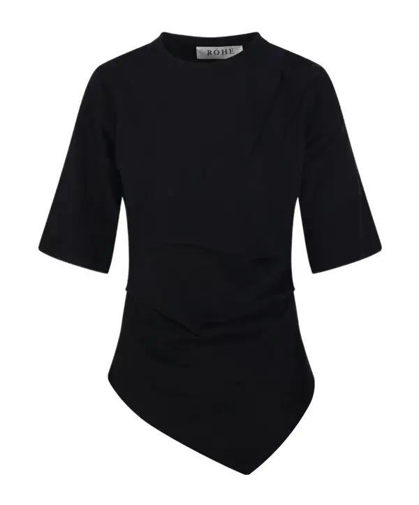 RÓHE Reinvented Twisted T-shirt - Black