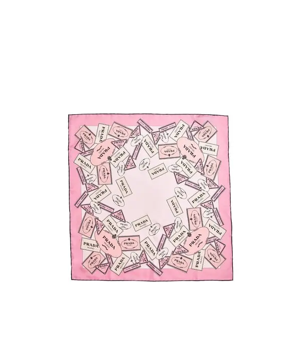 Prada Pattern-printed Twill Scarf