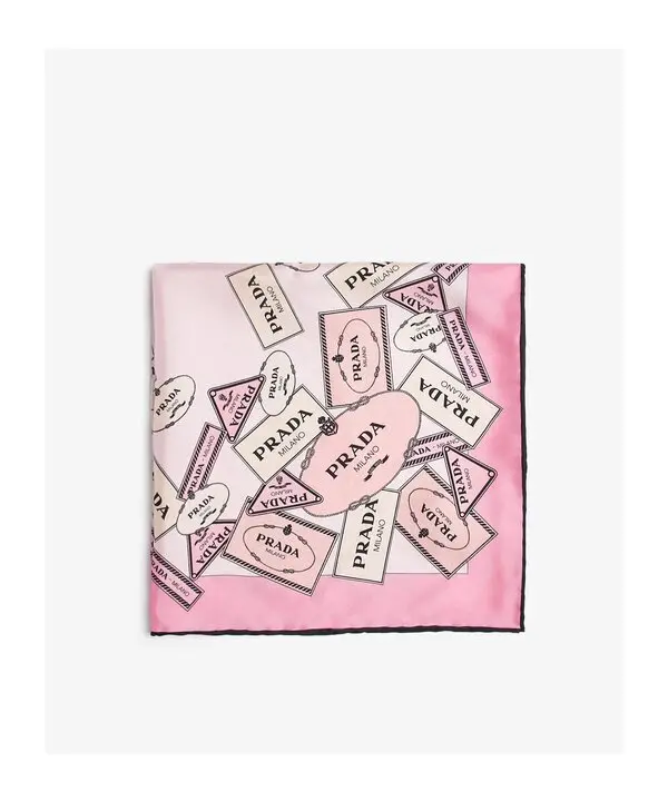 Prada Pattern-printed Twill Scarf