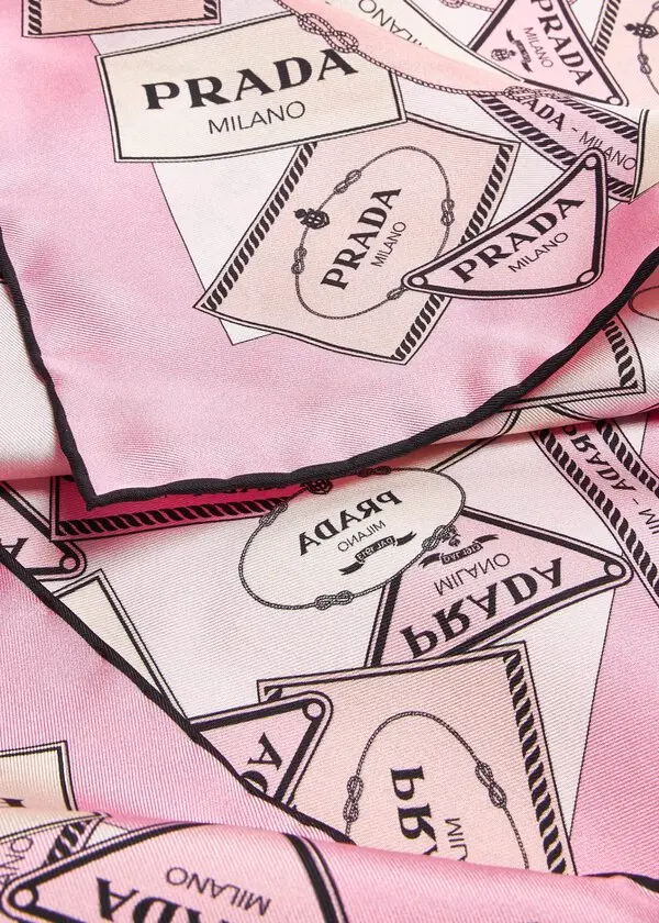 Prada Pattern-printed Twill Scarf