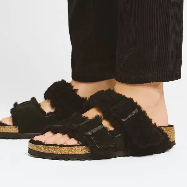 BIRKENSTOCK Arizona Teddy Split Sandals