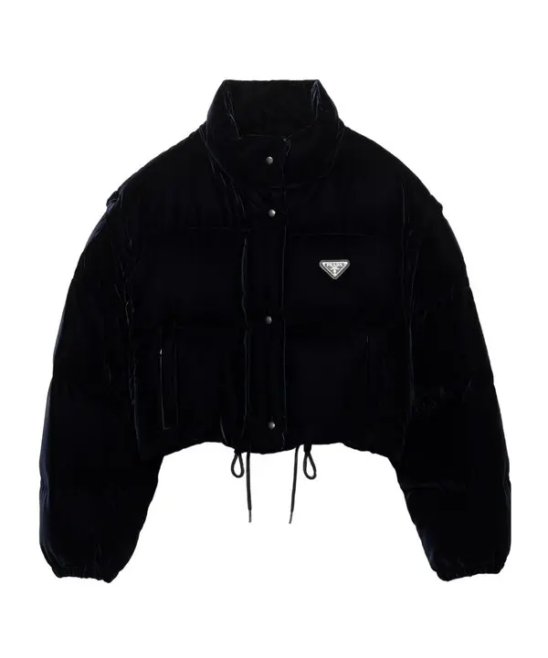 Prada Velvet Down Jacket