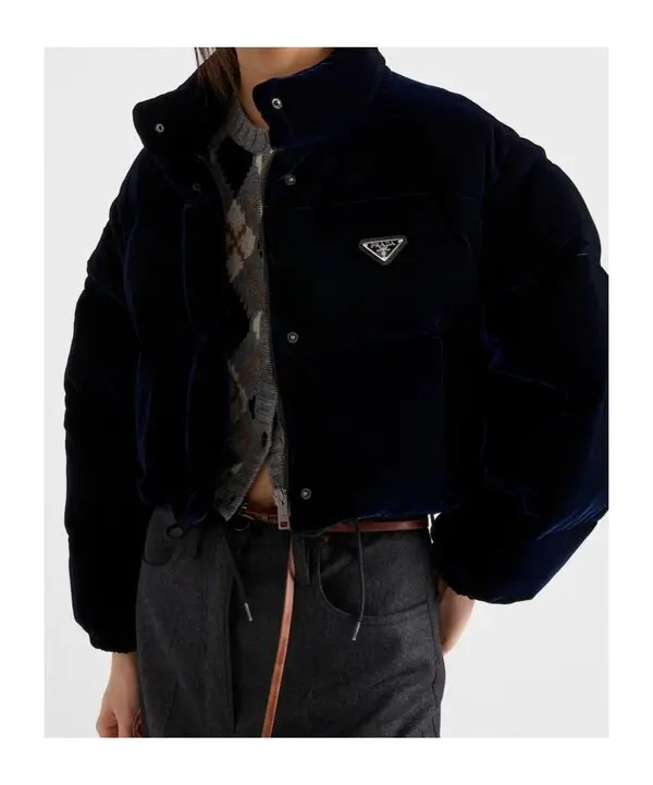 Prada Velvet Down Jacket
