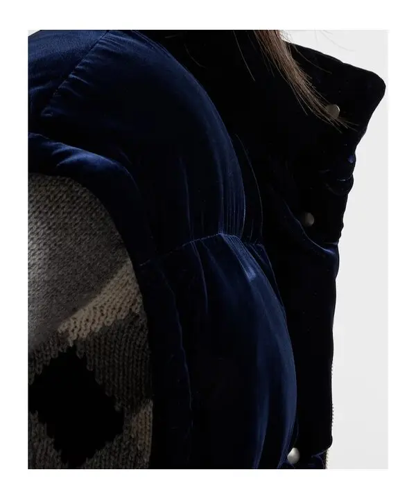 Prada Velvet Down Jacket