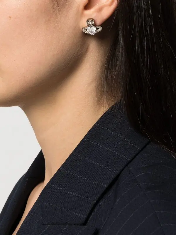 VIVIENNE WESTWOOD Crystal Orb Stud Earrings