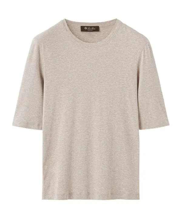Loro Piana Lobelia Crew Neck T-shirt - Canvas Cloud
