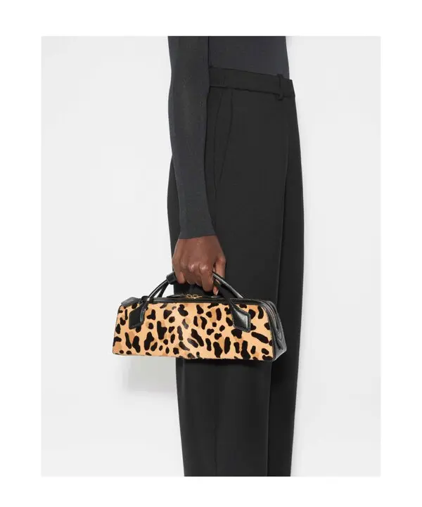 Alaïa Le Teckel Clutch In Leopard Haircalf