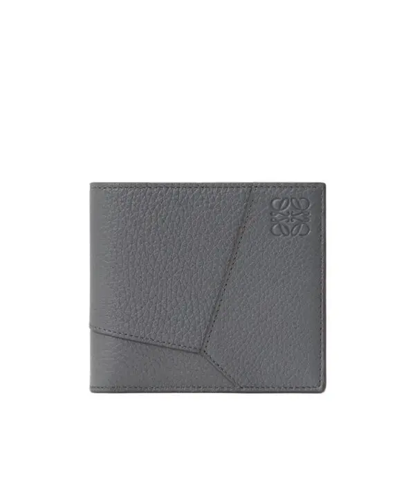 Loewe Puzzle Bifold Wallet In Supple Grained Calfskin