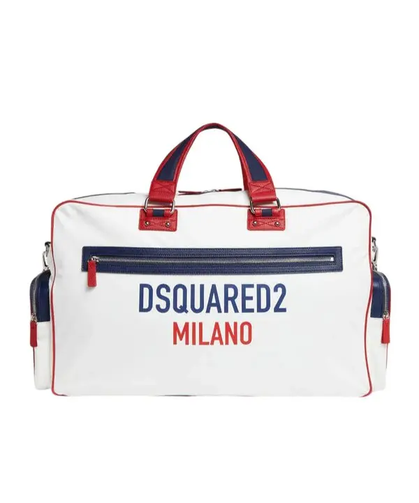 Dsquared2 Milano Duffle Bag - White/red