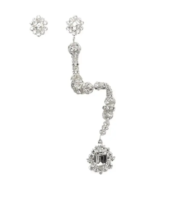 Magda Butrym Embellished Drop Earrings - Gray