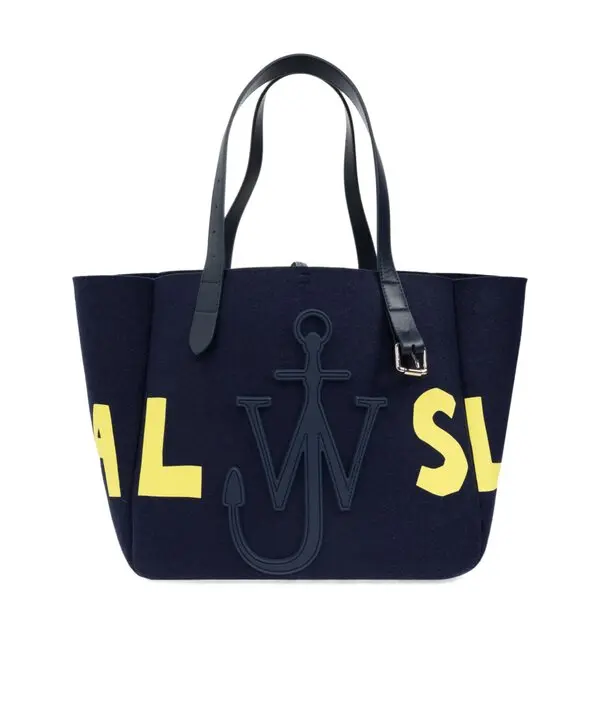 J.W.ANDERSON Logo Patch Tote Bag - Navy