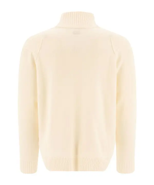 C.P. COMPANY Zip-up Knitted Cardigan With Lens Detail