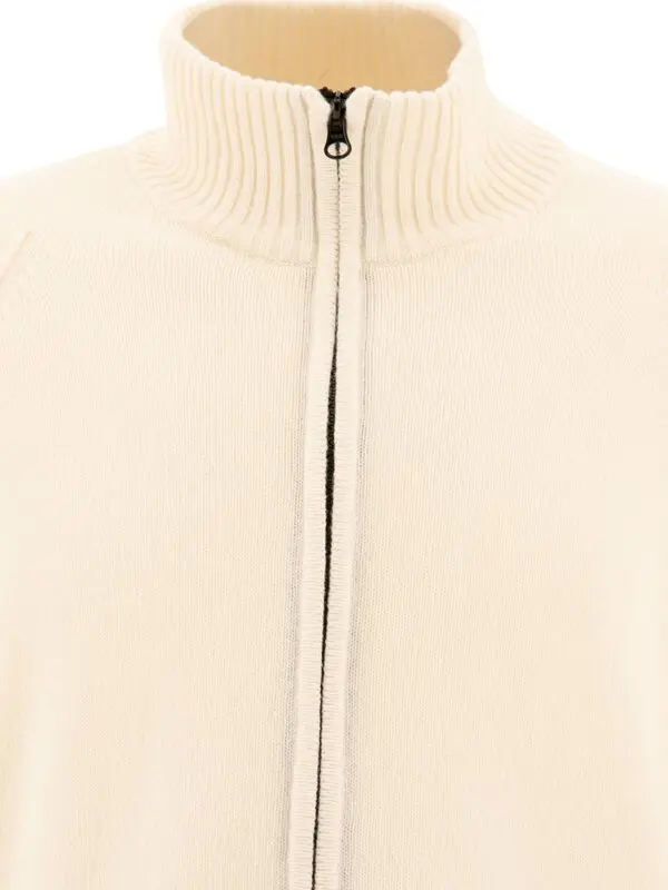 C.P. COMPANY Zip-up Knitted Cardigan With Lens Detail