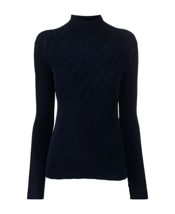Emporio Armani Mock Neck Knit Sweater - No