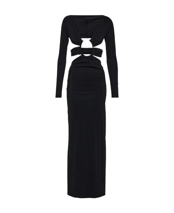 Christopher Esber Cut-out Ruched Maxi Dress