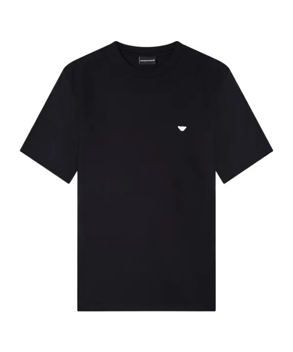 Emporio Armani Logo Crew Neck T-shirt - Black