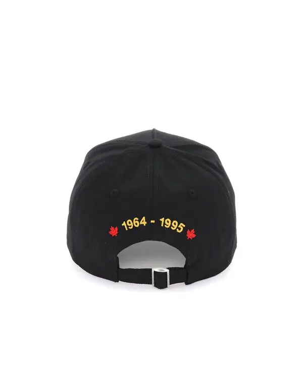Dsquared2 Logo Patch Curved Peak Cap