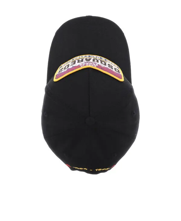 Dsquared2 Logo Patch Curved Peak Cap