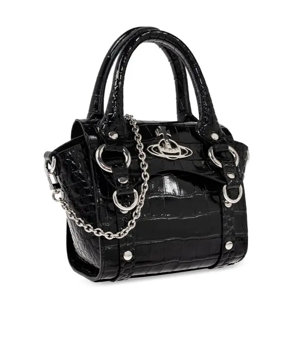 VIVIENNE WESTWOOD Orb Plaque Chained Tote Bag