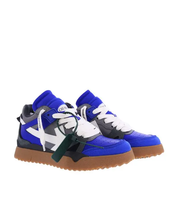 Off-White Mid Top Sponge Round Toe Sneakers