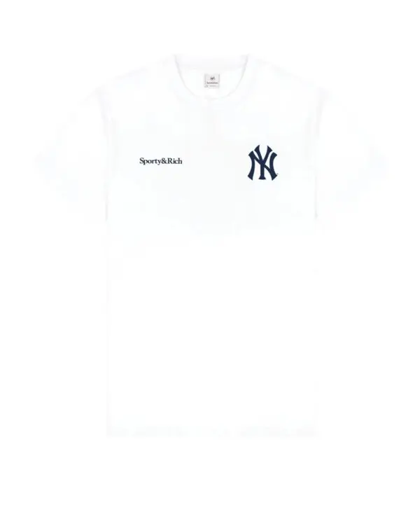 SPORTY  RICH Sporty & Rich Yankees Serif T-shirt