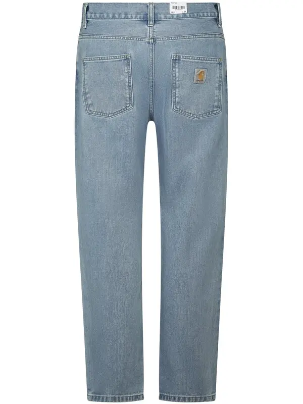 Carhartt Work In Progress Newel Logo-patch Straight-leg Jeans